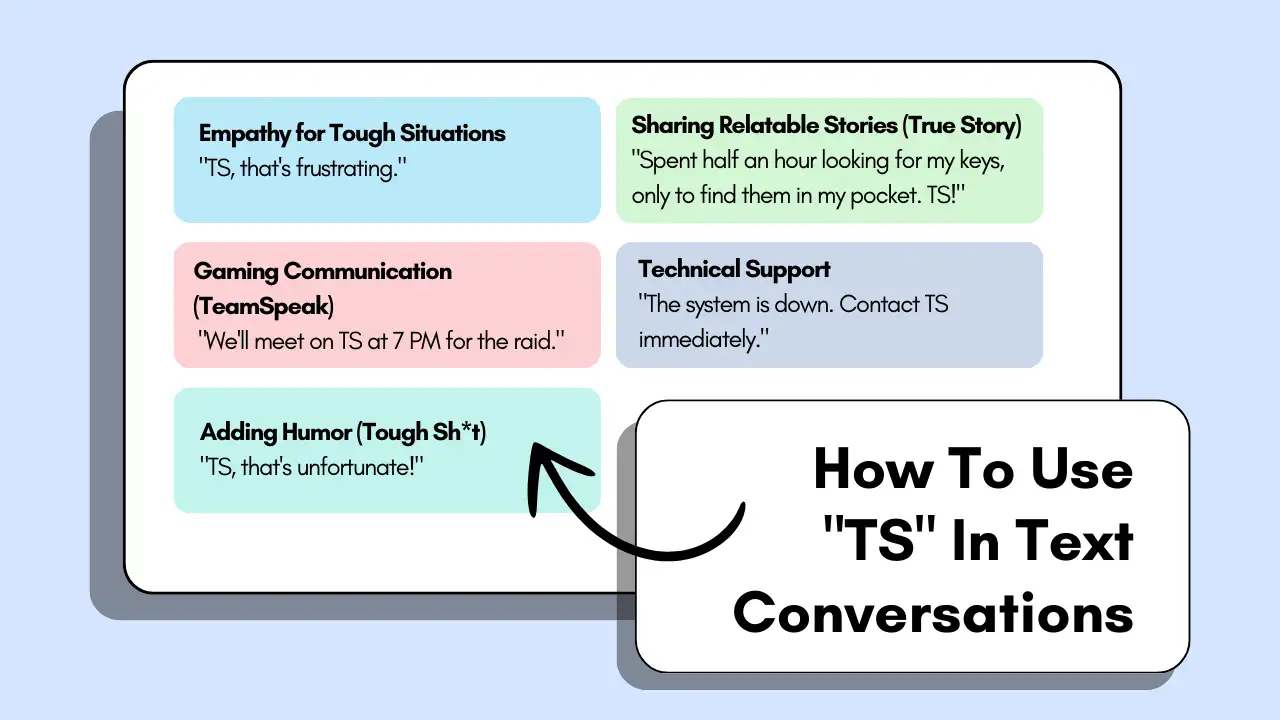 What Does TS Mean in Text? All Surprising Meanings & 10+Uses