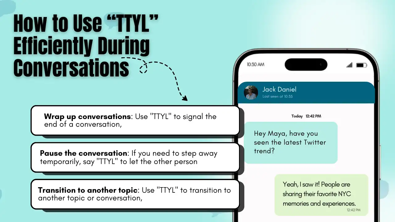 ¿Qué significa TTYL? Definición, ejemplos y uso en mensajes de texto