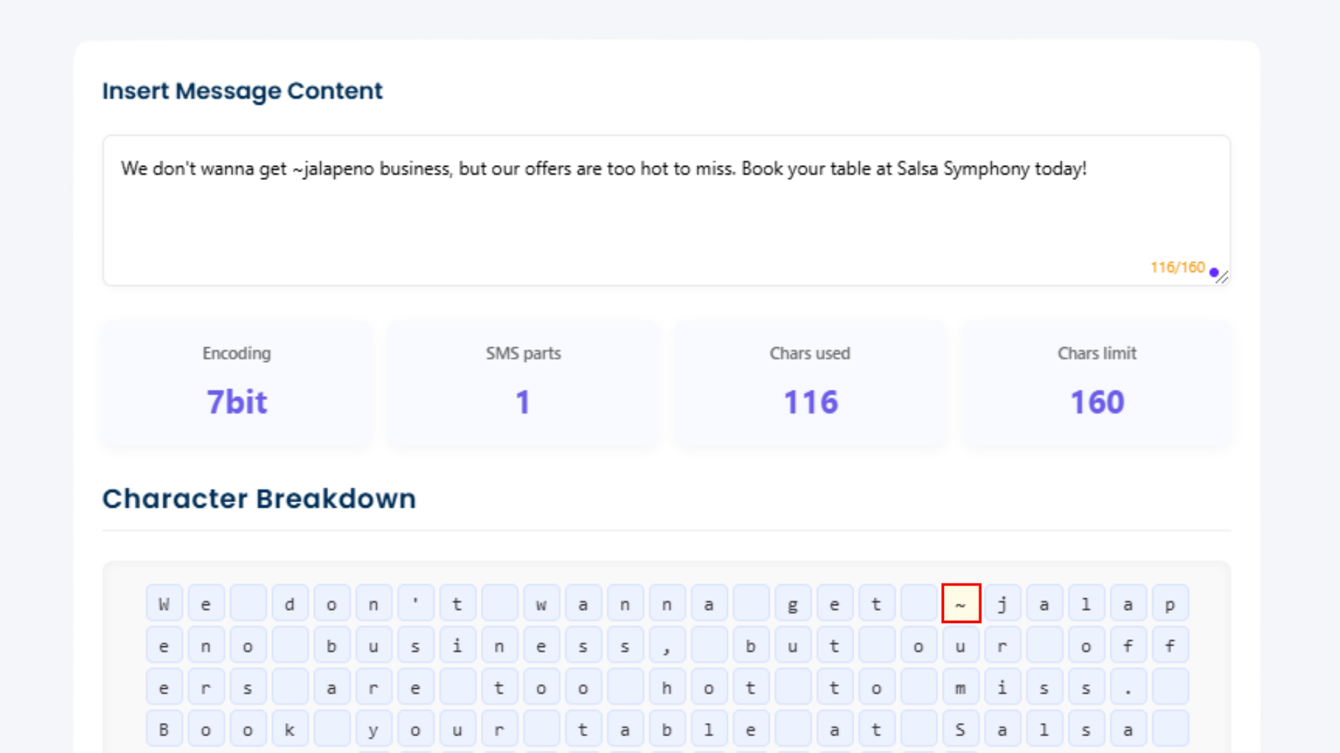 Calculadora de límite de caracteres para SMS gratis - GSM-7 y Unicode ...